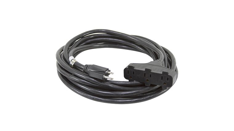 25' Black Edison Extension Cords rentals online - $5/day